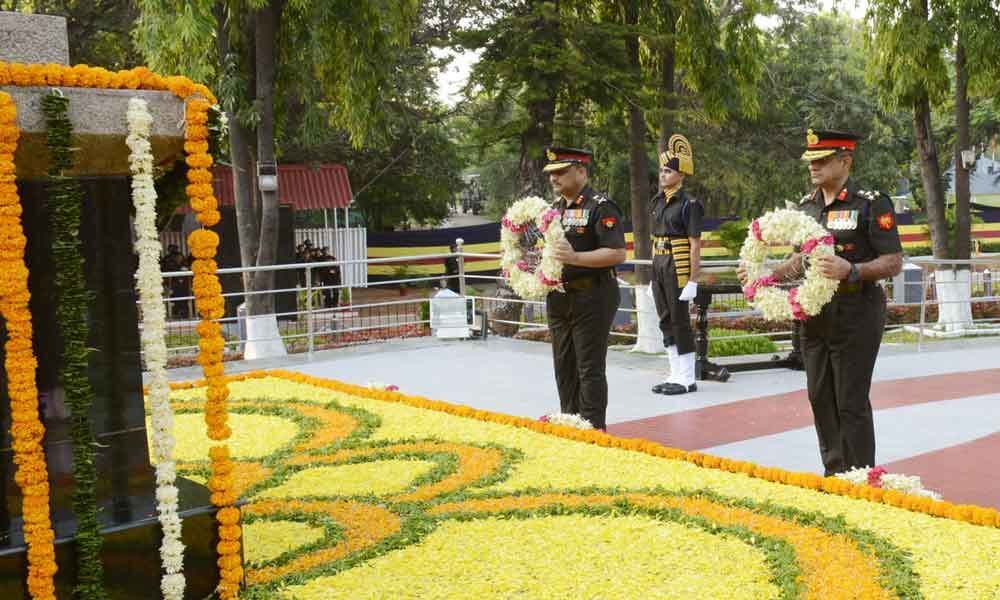 Homage paid at War Memorial