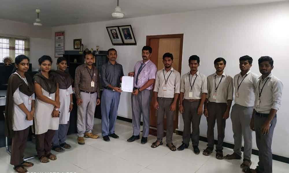 8 MVR Engineering College students get jobs in Vijayawada