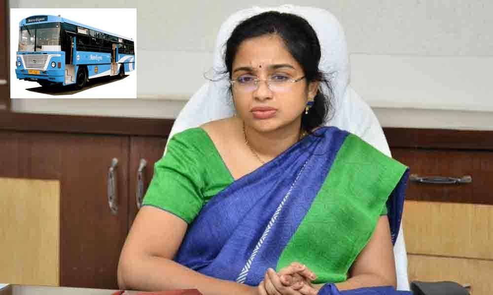 Collector Swetha Mohanthi directs RTC DM to run buses on all routes in ...