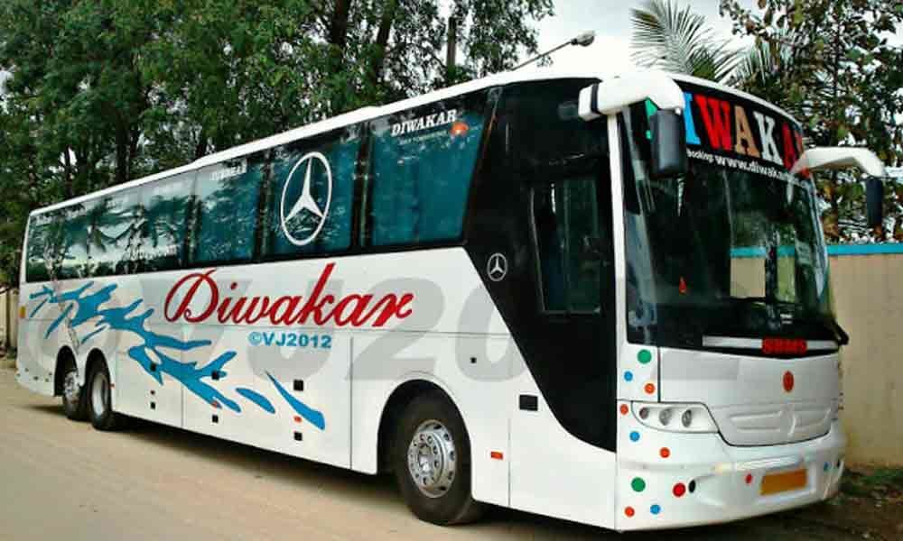 RTA Officials Seize 23 Buses Of Diwakar Travels Owned by TDP Leader JC ...