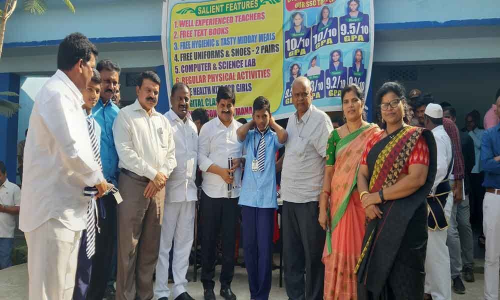 Students told to set lofty goals at Medipally Government School