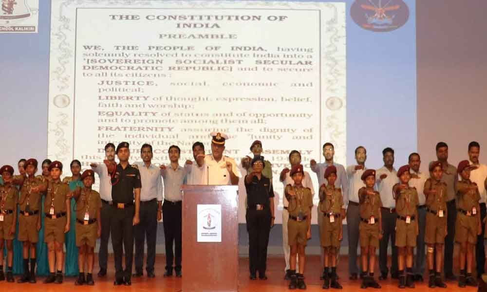 Sainik School Kalikiri celebrates Constitution Day