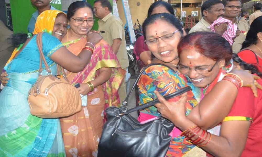 Warangal: Wearing a smile RTC staff re-join duties