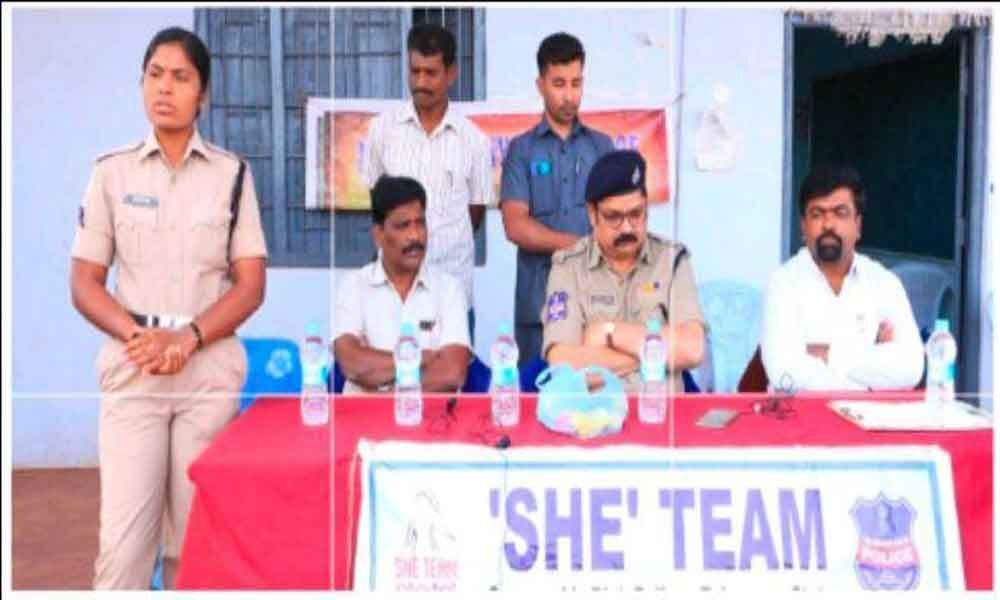Zaheerabad: Awareness spread on She Team