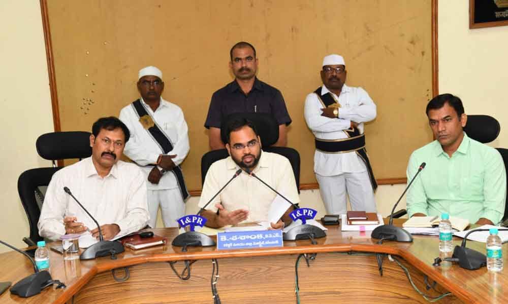 Karimnagar Collector K Shashanka holds meet with parties