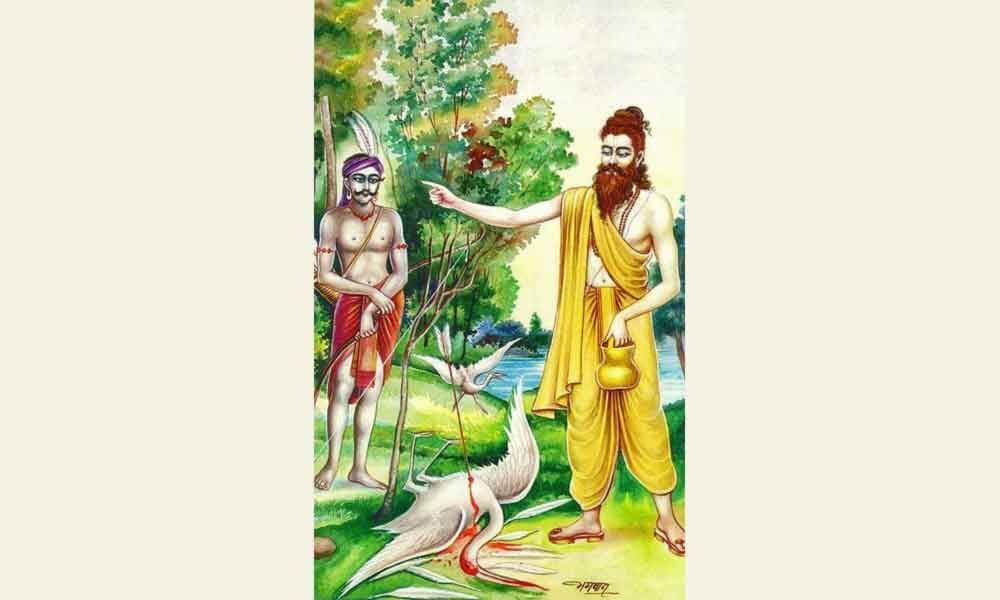 VALMIKI RAMAYANA: Valmiki goes to River Tamasa for a sacred bath