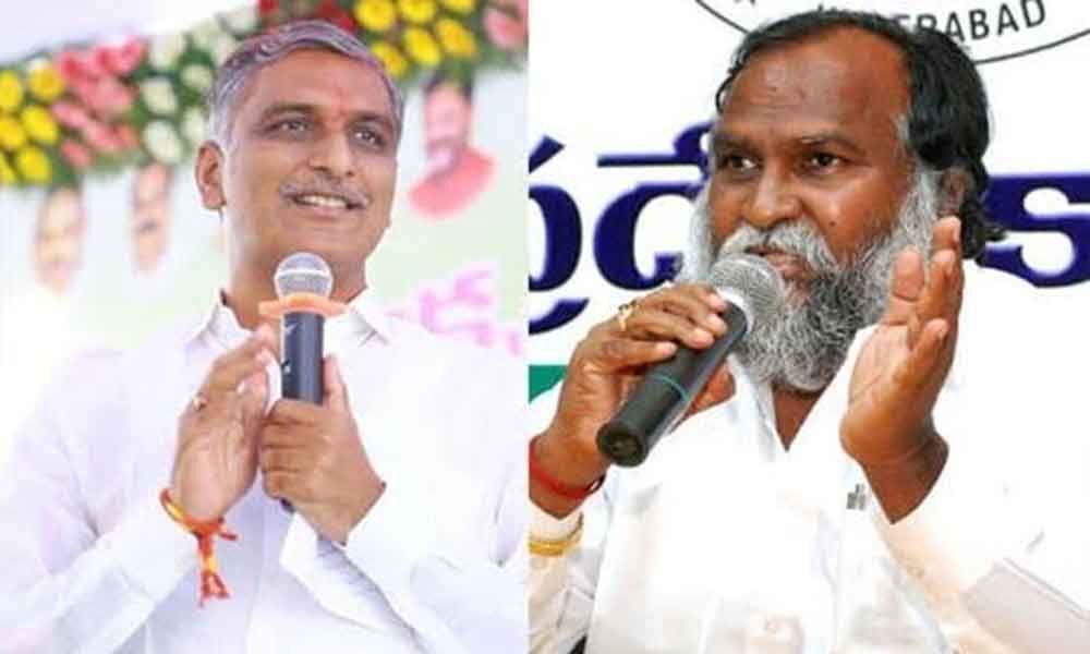 MLA Jagga Reddy booked for making objectionable comments against Harish Rao