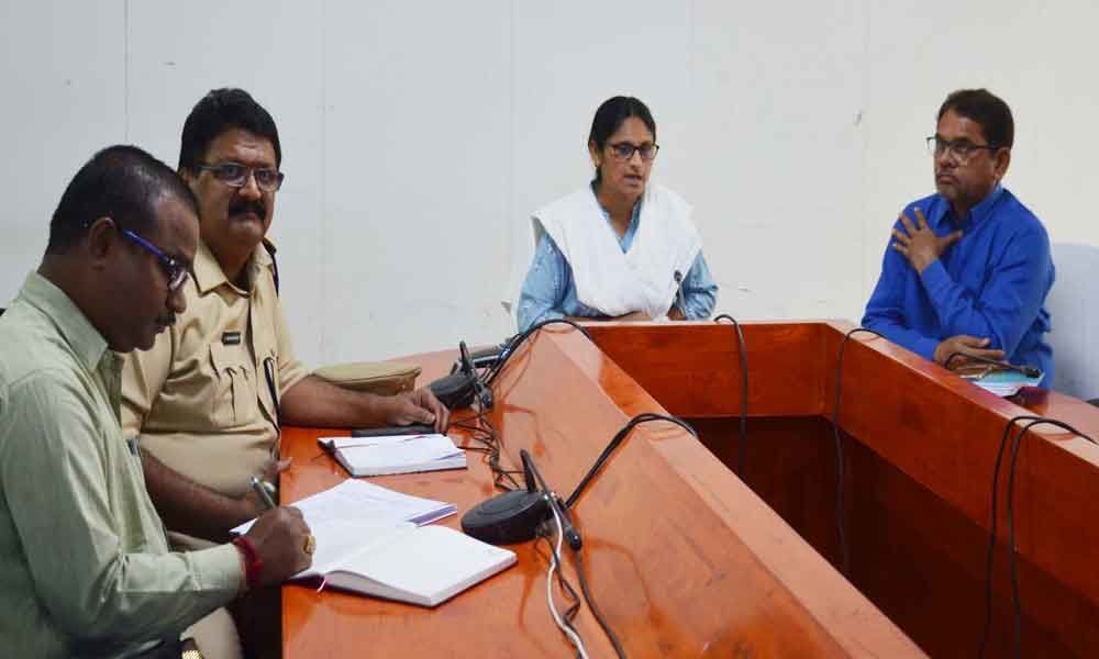 District Collector Ayesha Masrat Khanam reviews poll arrangements