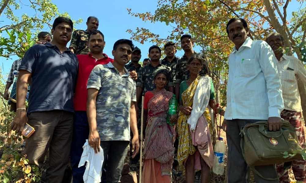 Police rescued two women as they went missing in the forest