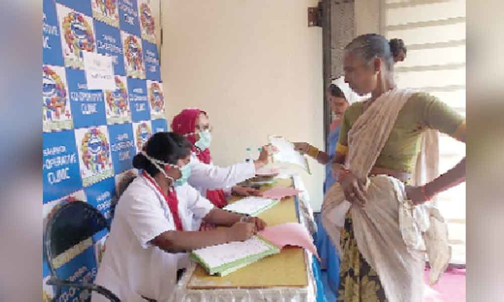 Free health camp organised in Tolichowki