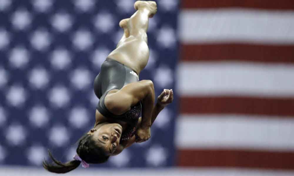 Gravity-Defying Vault-ICONIC flip by Simone Biles
