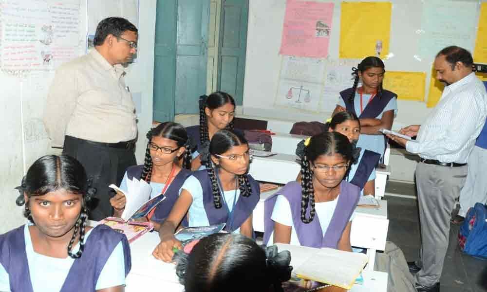 Collector E Sridhar pulls up teachers for low grades of students