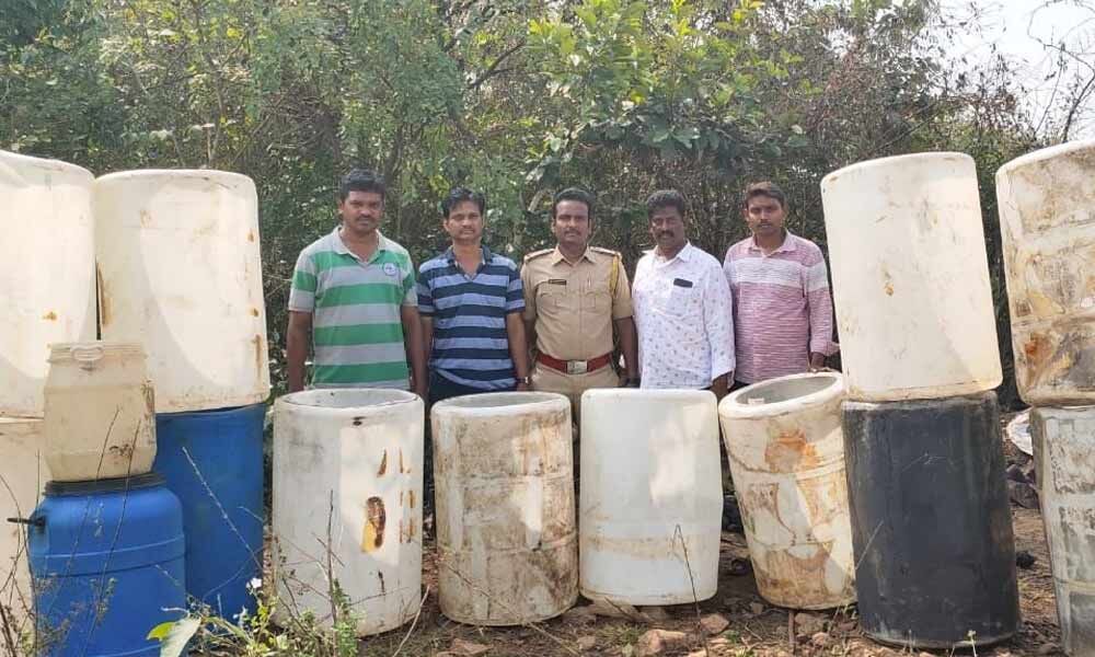 Polavaram: Arrack making unit raided