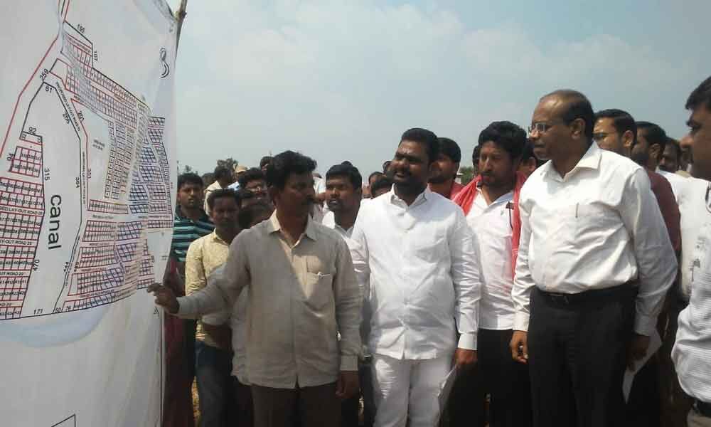 Srikakulam: Complete layout works for houses speedily says Kalva ...