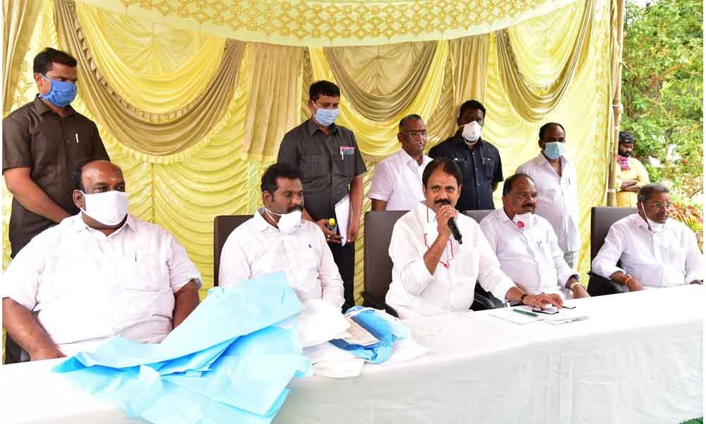 Guntur: Minister Mopidevi Venkata Ramana Rao seeks people's cooperation ...