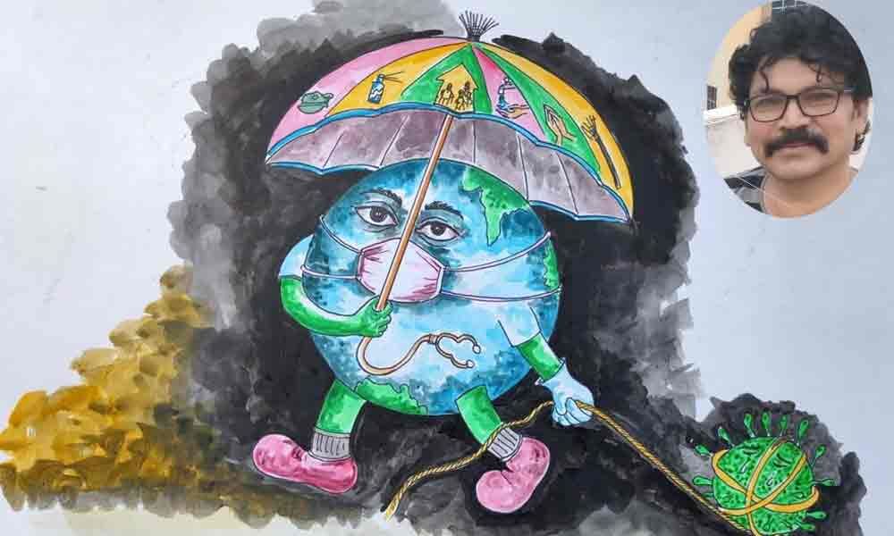 Hyderabad: Spreading social message through art