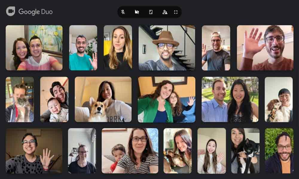 Google Duo Allows 32 Participants in a Group Call