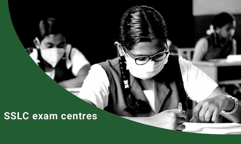 Social distancing and face masks are compulsory SSLC exam centres