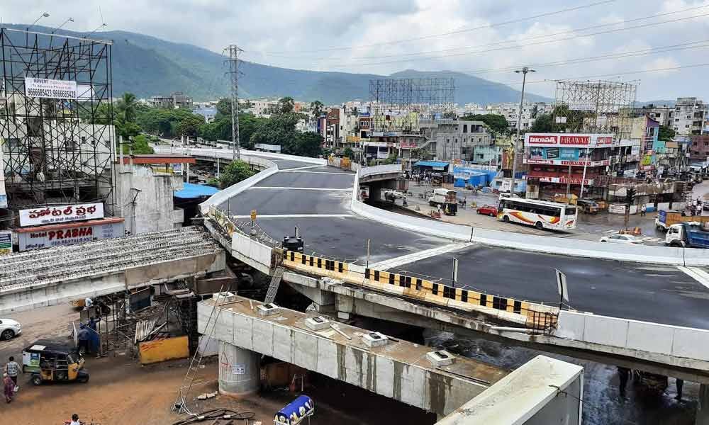 Visakhapatnam: Part of NAD flyover gets ready for road users