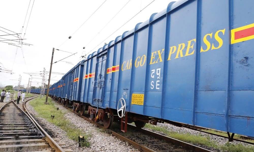 Hyderabad: South Central Railway flags off first cargo express