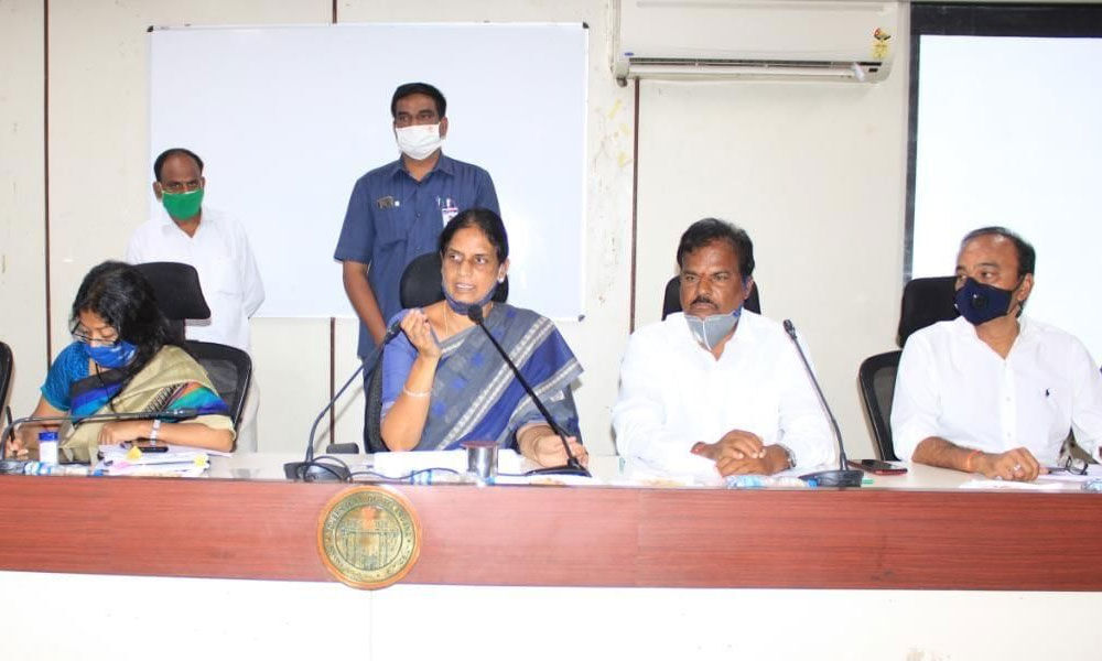 Ranga Reddy: Minister Sabitha Indra Reddy holds meeting with officials ...