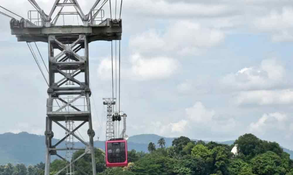 India's longest river ropeway connecting Guwahati and North Guwahati ...