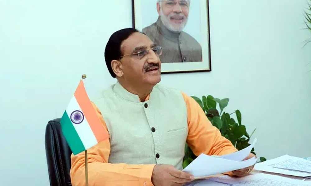 Pokhriyal heaps praises on Sangh affiliate for its 'Indic roots'