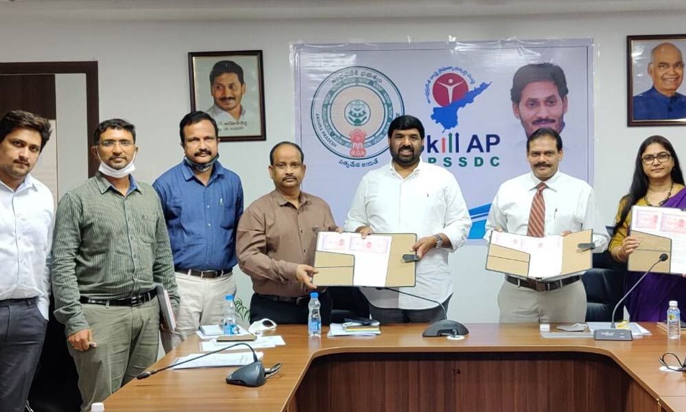 APSSDC signs MoUs with 3 firms for skill training