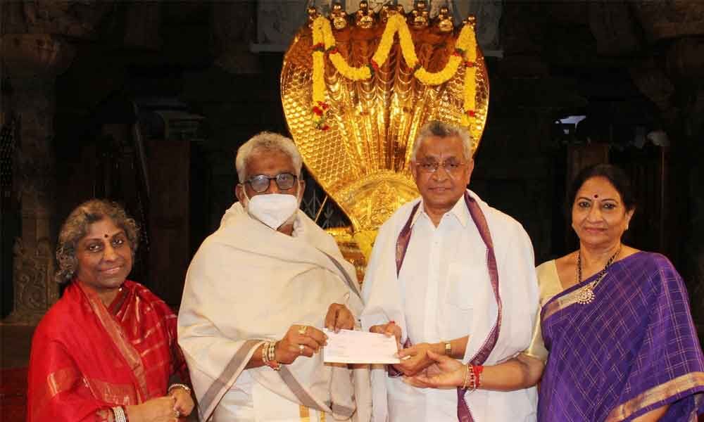Tirumala : Shantha Biotechnics chief donates Rs 1 cr to SVBC