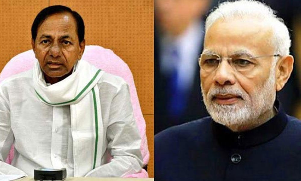 PM Narendra Modi talks to KCR on Covid situation