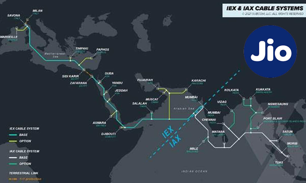 Reliance Jio to deploy two new subsea cable systems centred on India