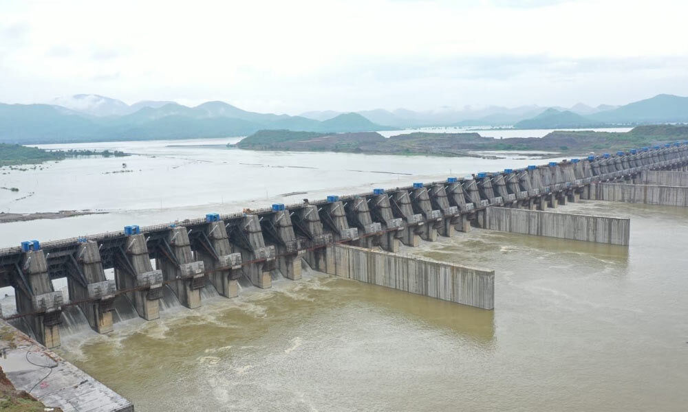 Polavaram sluice gates raised to release water