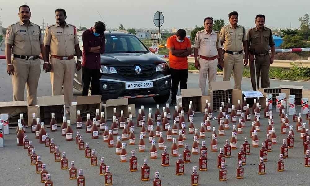 Kurnool: SEB seizes 180 liquor bottles, gutka sachets