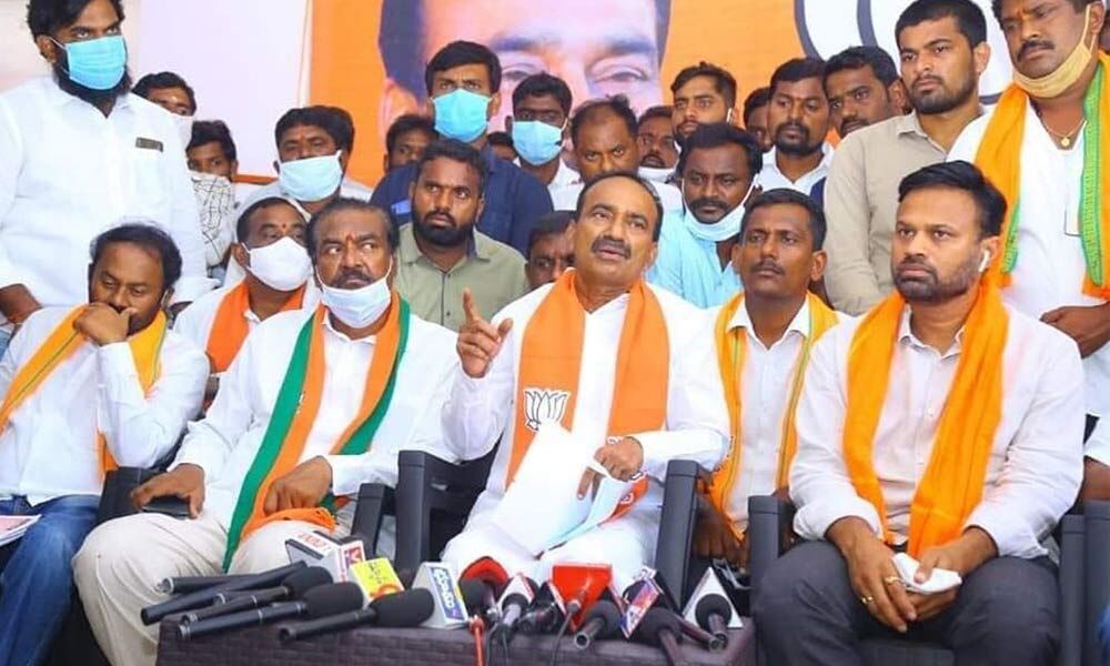 Eatala Rajender comes down heavily on Harish Rao