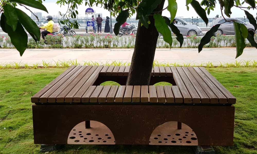Hyderabad: 30 rain-proof benches at Tank Bund, PVNR Marg