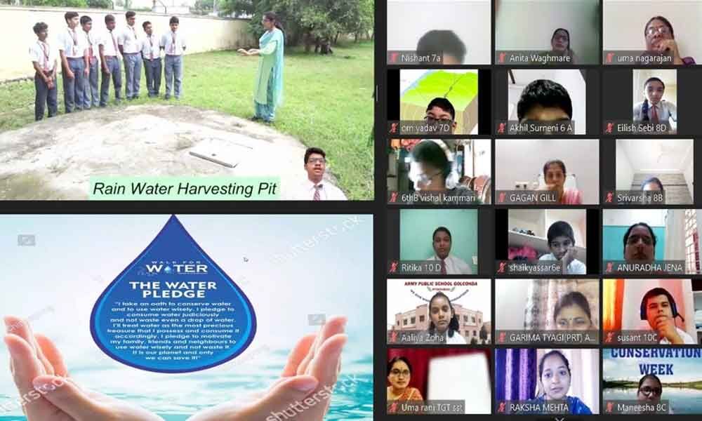 Hyderabad: Army Public School observes Water Conservation Week