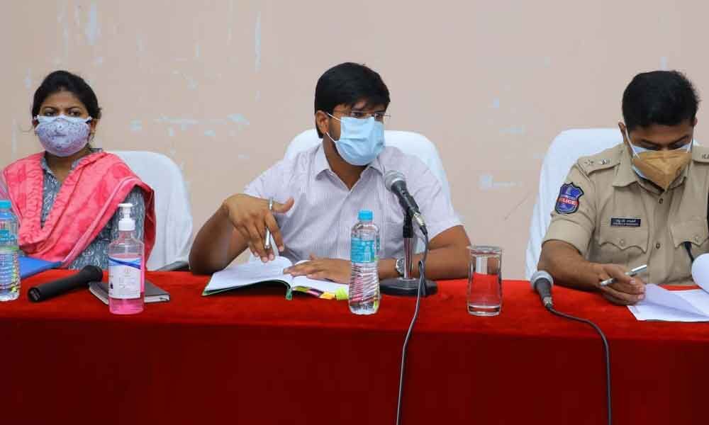 Khammam: Collector VP Gowtham seeks steps to prevent road mishaps