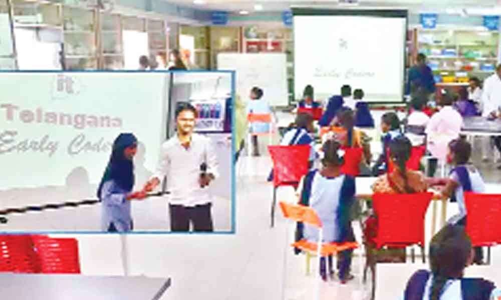 Hyderabad: Coding programme for government school students