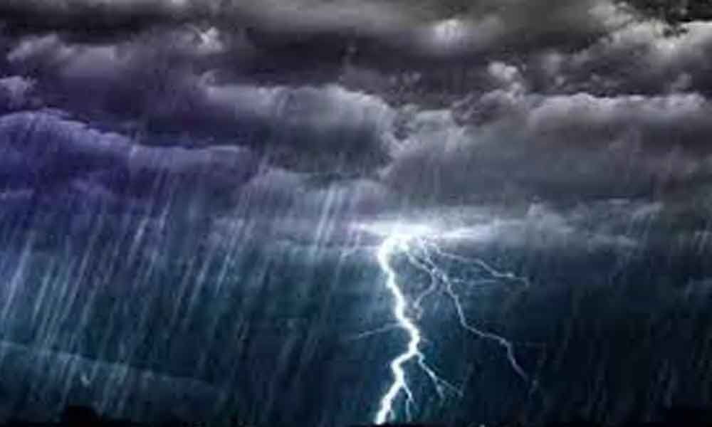Moderate rain, thundershowers forecast