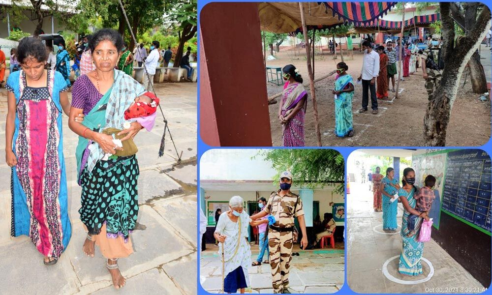 20% polling in Andhra Pradesh's Badvel constituency in first 4 hrs