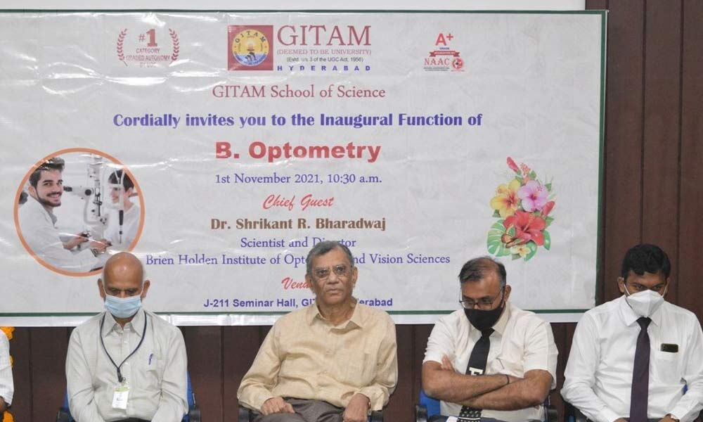 Hyderabad: Optometry first batch inaugurated at GITAM