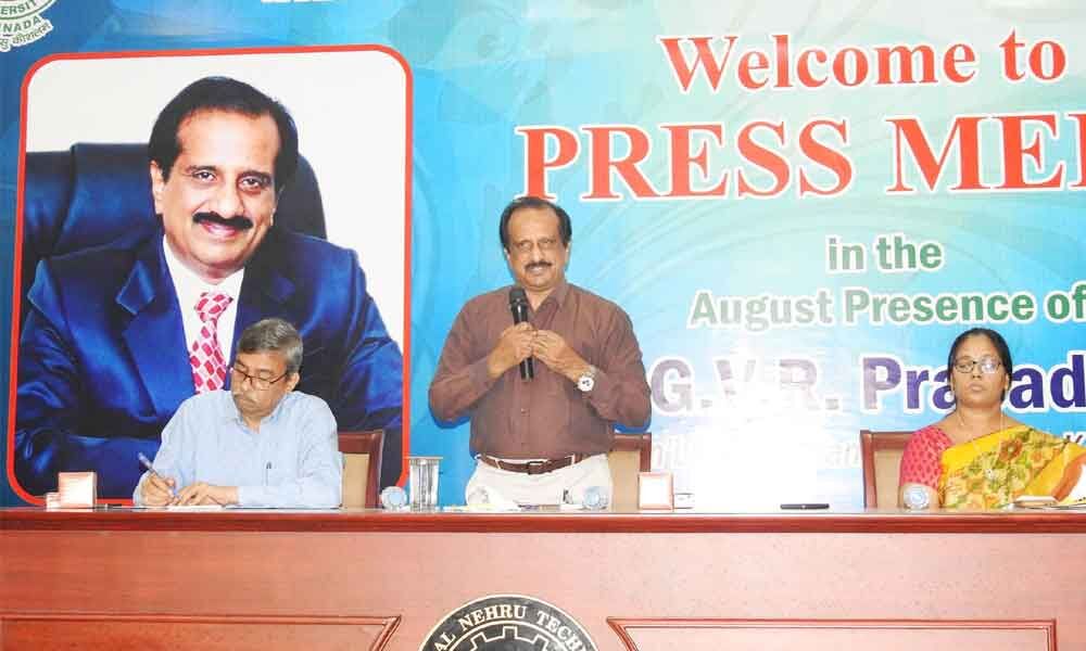 VC Prof GVR Prasad Raju vows to enhance JNTU-K's standard on par with ...