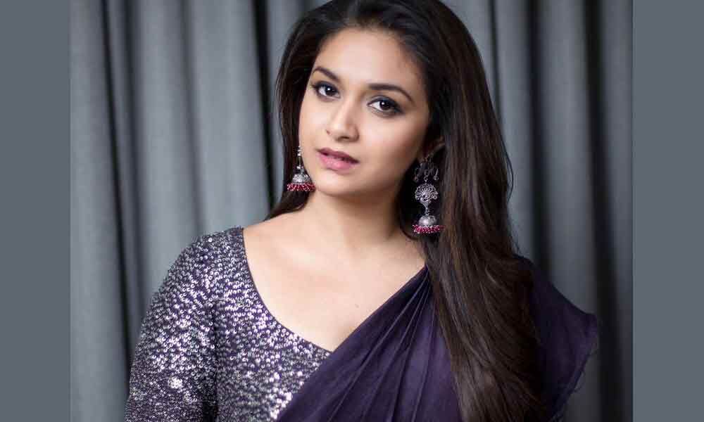 Keerthy Suresh turns violinist for 'Sarkaru Vaari Paata'