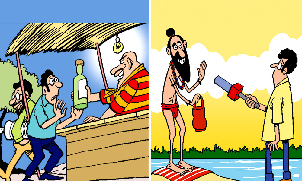 Hans Editorial cartoons by Manjul [ Nov 08 - Nov 12]