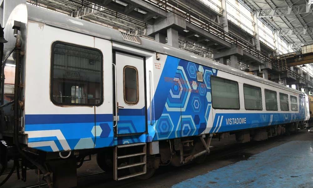 Glass-enclosed Vistadome LHB coach train to chug off to Araku