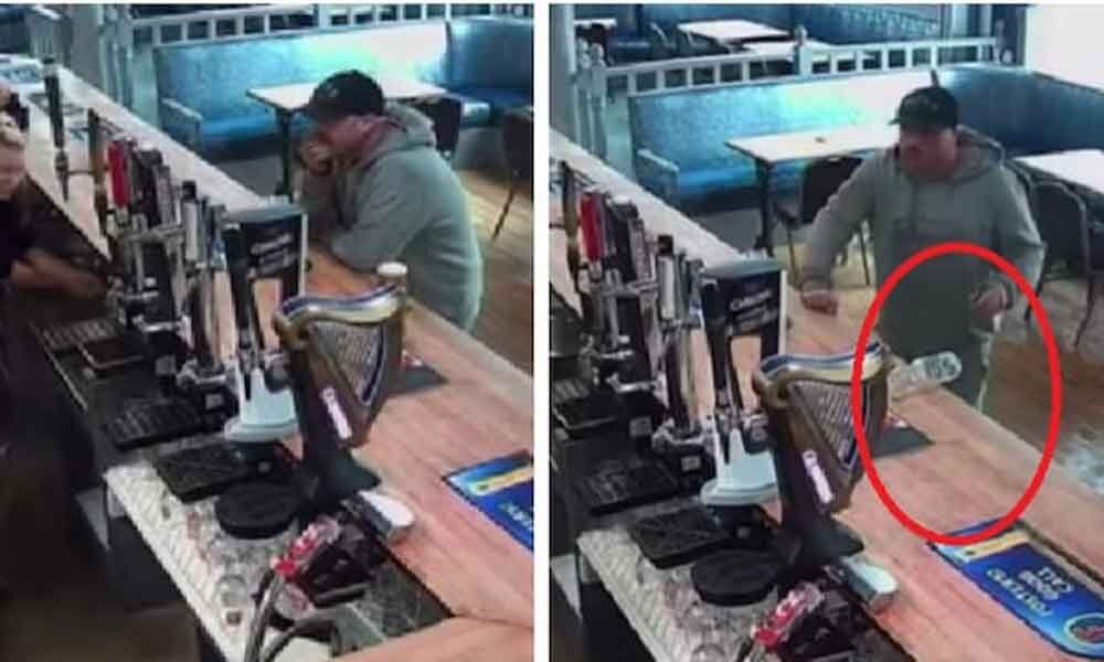 Watch The Trending Video Of Glass Pushed From The Table By Ghost In The Bar