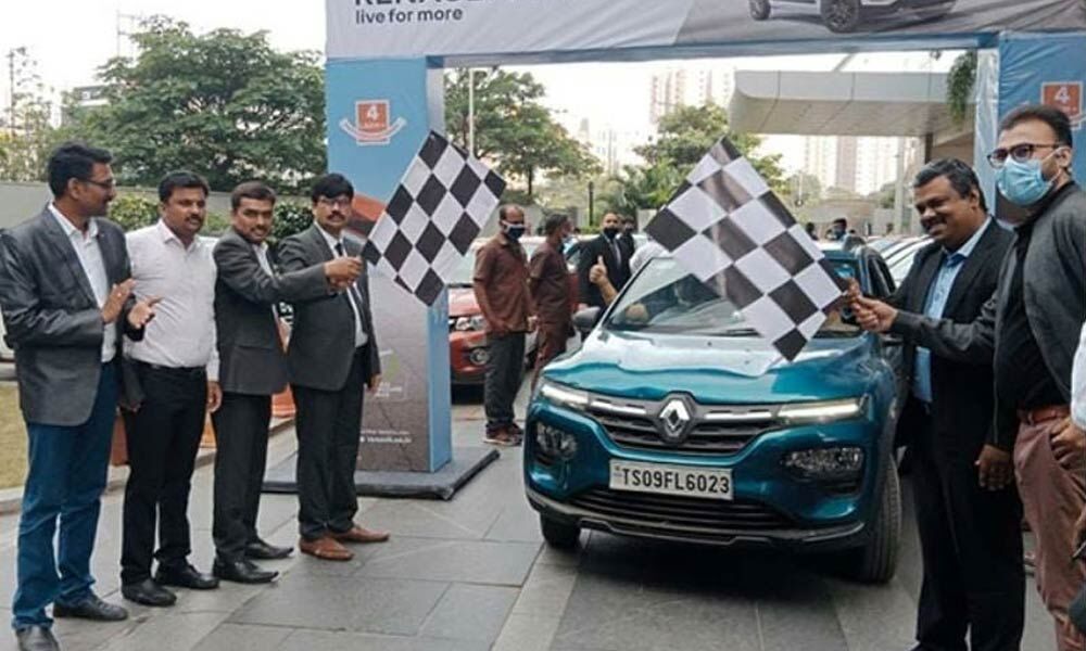 Hyderabad: Renault KWID Mileage Rally held