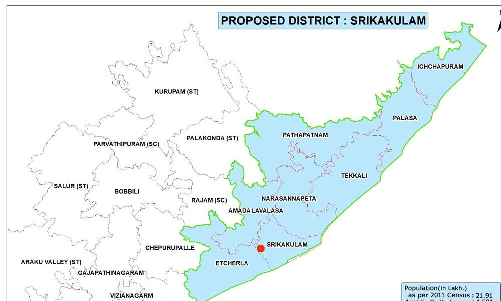 Split of Srikakulam draws mixed response