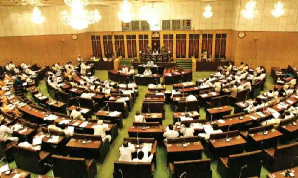 Pandemonium on Day 1 : TDP members stage walkout protesting against Guv ...