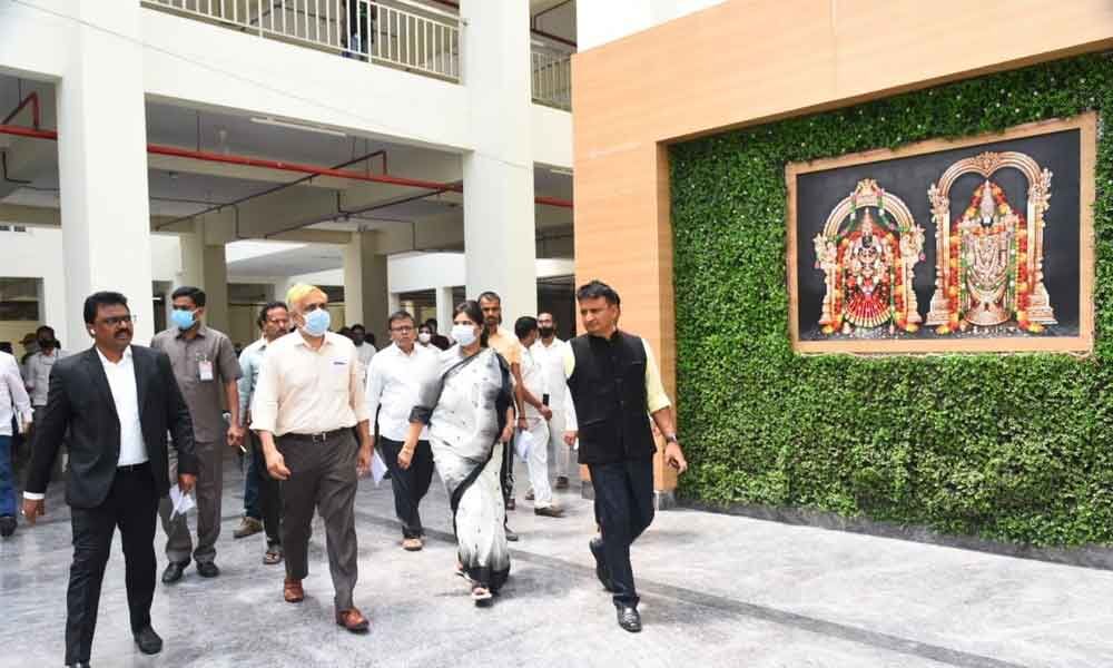 Tirupati: New collectorate gets ready at a brisk pace
